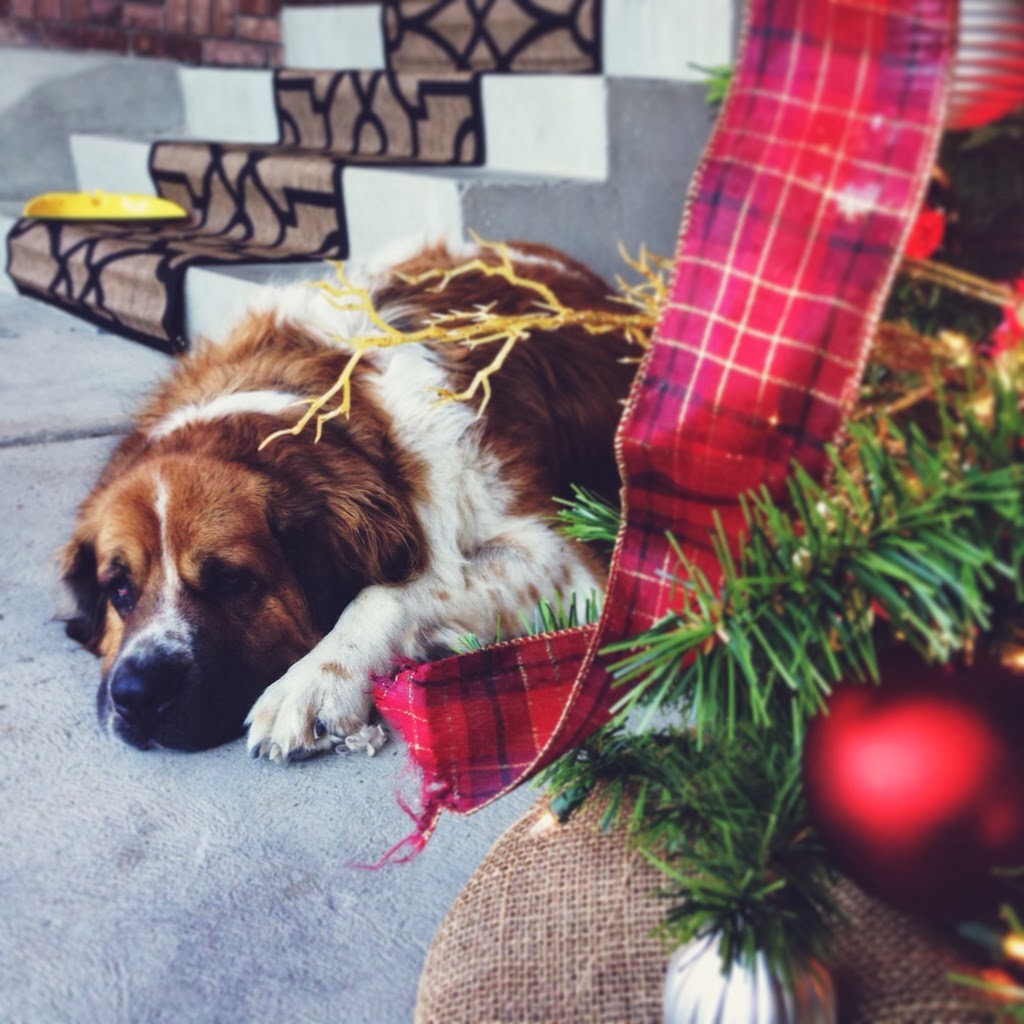 Decorating the Front Door for Christmas. Fa-la-la-la-la-la-la-la ...