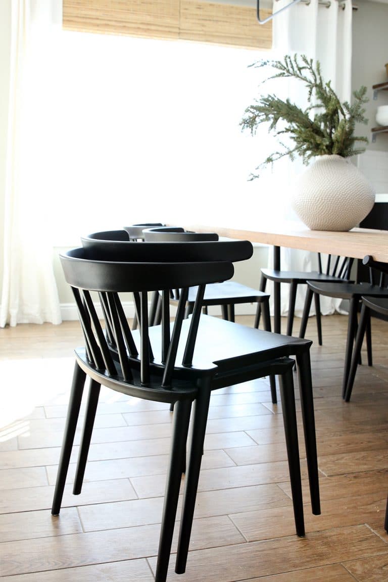 New Low Back, Modern Spindle Chairs for the Dining Room! - Chris Loves ...