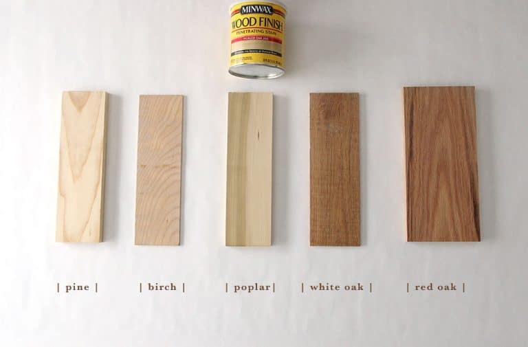 How Six Different Stains Look on Five Popular Types of Wood | Minwax Blog