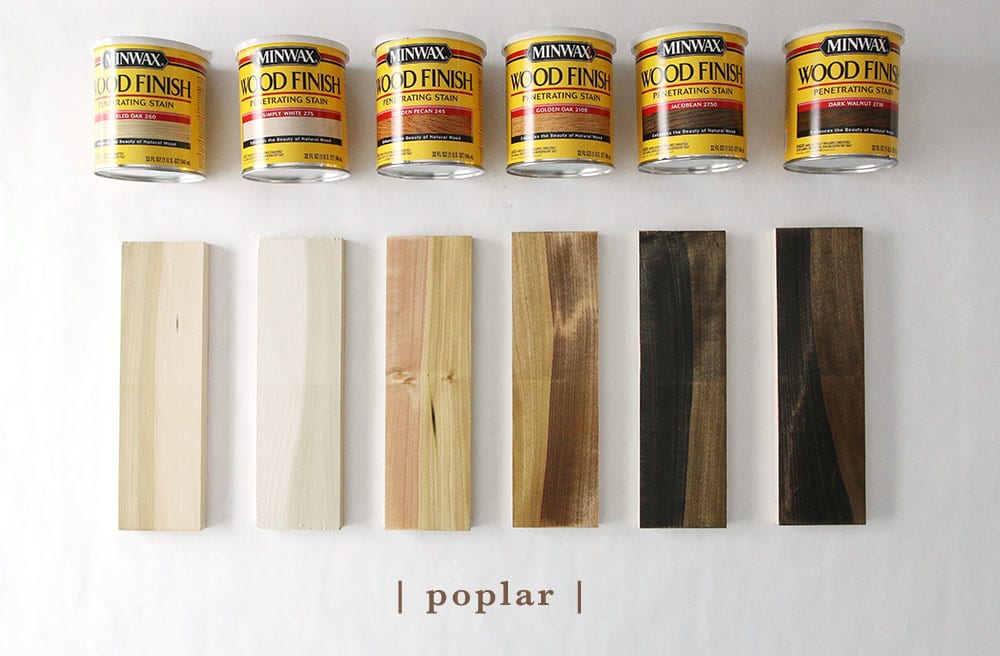 How Six Different Stains Look On Five Popular Types Of Wood Minwax Blog How Six Different Stains Look On Five Popular Types Of Wood Minwax Blog