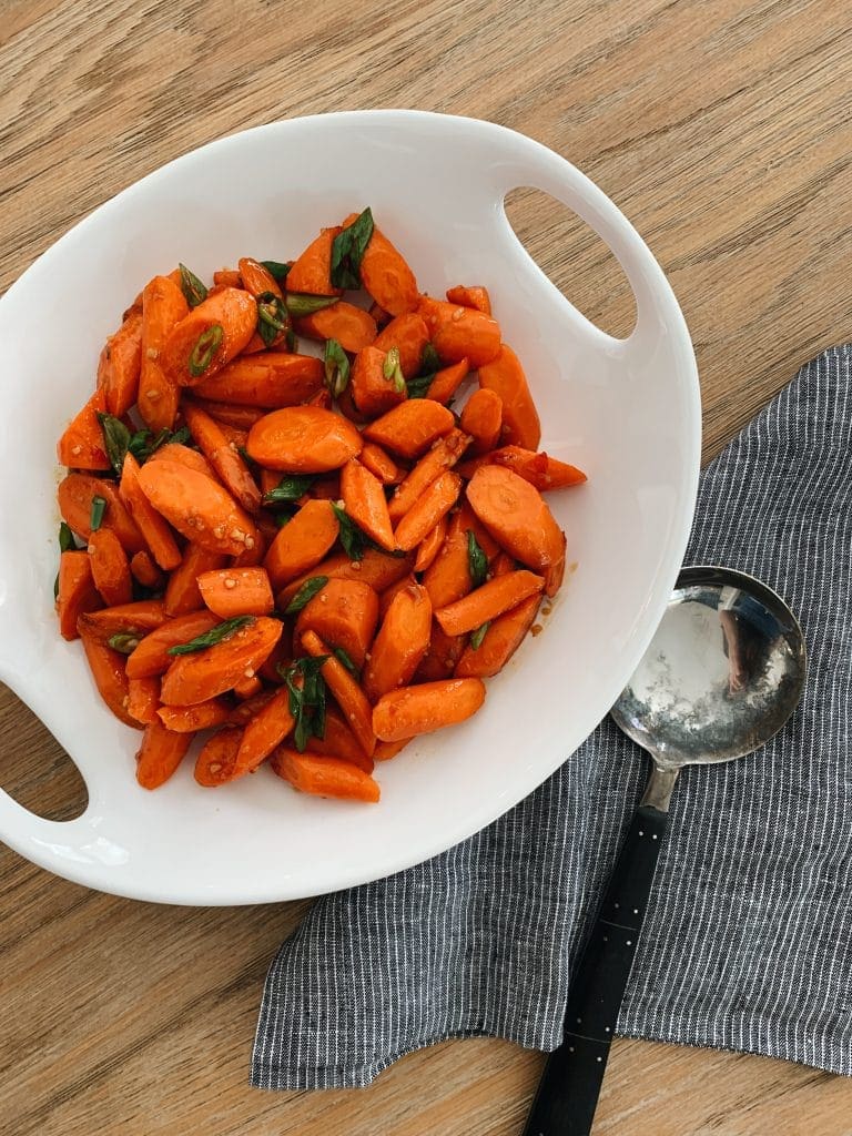 Sweet Chili-Glazed Carrots - Chris Loves Julia