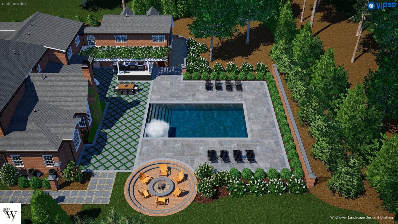 Pool Progress + The Pool Mood Board - Chris Loves Julia
