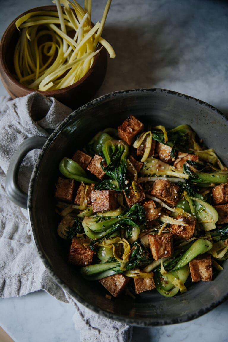Bok Choy with Crispy Tofu | Chris Cooks - Chris Loves Julia
