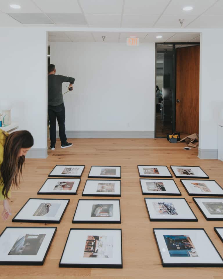 Making the Office Feel Like Home With Framed Photos