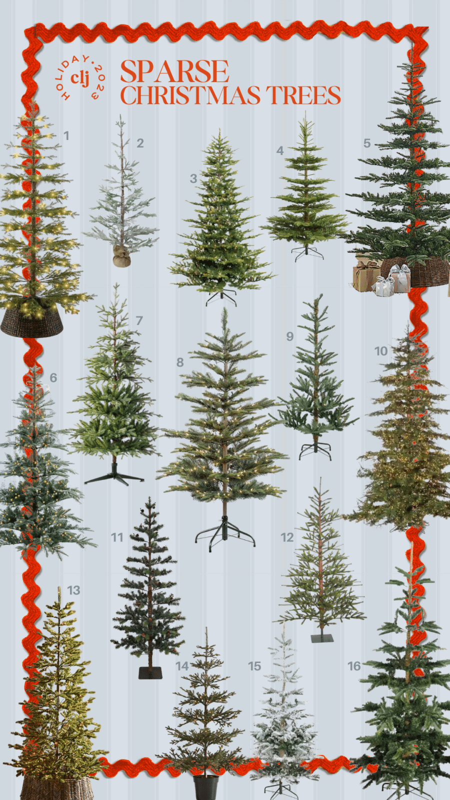 The Prettiest Artificial Christmas Trees - Chris Loves Julia
